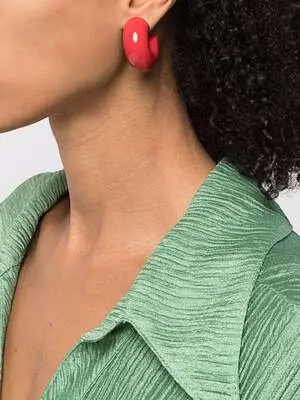UNCOMMON MATTERS Beam Chunky Earrings - Red