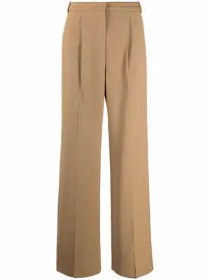 Aspesi Wide Leg Tailored Trousers - Neutrals