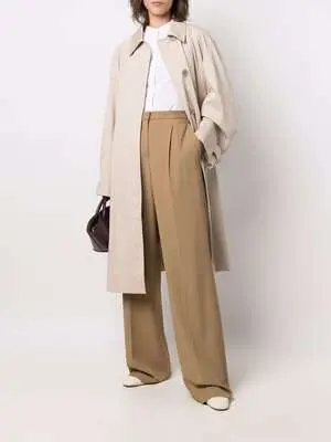 Aspesi Wide Leg Tailored Trousers - Neutrals