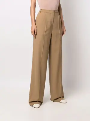 Aspesi Wide Leg Tailored Trousers - Neutrals