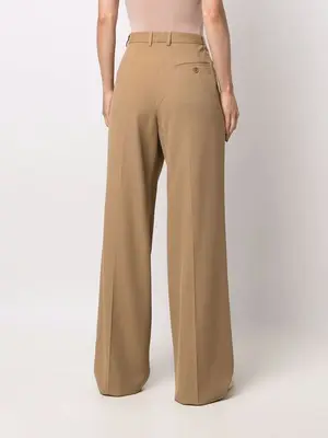 Aspesi Wide Leg Tailored Trousers - Neutrals