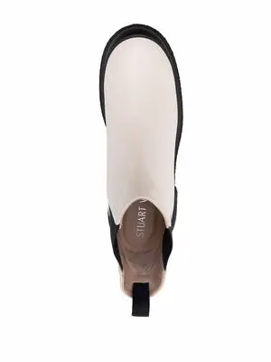 STUART WEITZMAN Charli Chunky Chelsea Boots - Neutrals