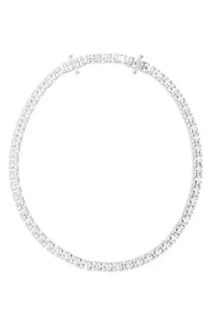 SWAROVSKI Matrix Crystal Collar Necklace - Silver/clear Crystal