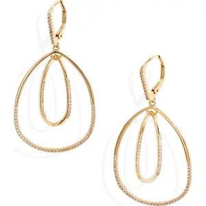 NORDSTROM Nordstrom Pavé Inset Orbital Drop Earrings