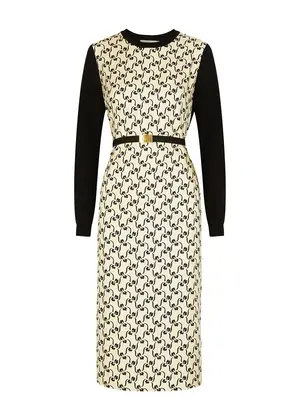 Tory Burch Printed Silk And Wool Dress