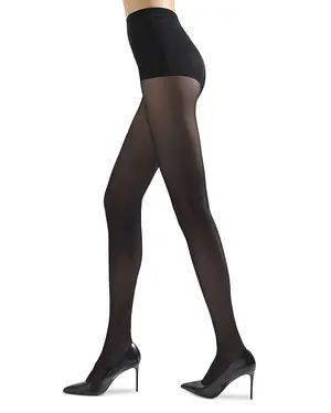 Natori Soft Suede Opaque Tights - Black