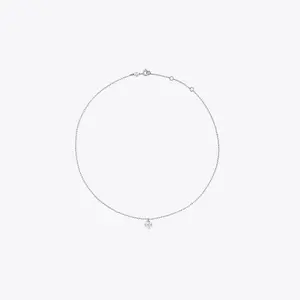 Tory Burch Icon Pendant Necklace - Tory Silver