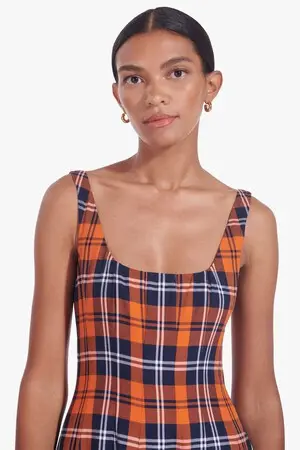 Staud Wells Maxi Dress | Poppy Plaid