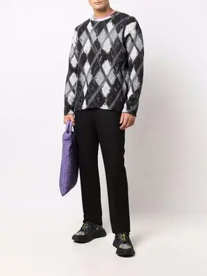 Moschino Argyle-pattern Wool-blend Jumper