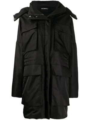 Goen.j Four-pocket Mid-length Parka