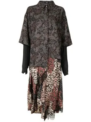 Goen.j Floral-print Layered Dress