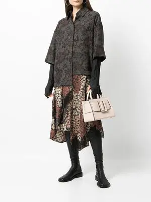 Goen.j Floral-print Layered Dress