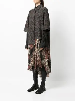 Goen.j Floral-print Layered Dress