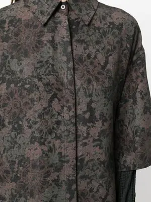 Goen.j Floral-print Layered Dress