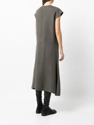Goen.j Cowl-neck Wool-blend Midi Dress