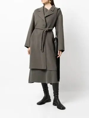 Goen.j Peak-lapel Belted Coat