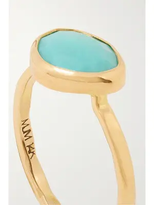 MELISSA JOY MANNING 14-karat Recycled Turquoise Ring