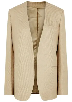 TOTEME Sand Wool-blend Twill Blazer