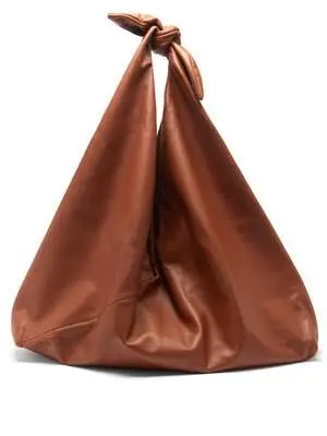 Gabriela Hearst Gabriela Hearst - Hildegard Knotted-strap Leather Tote Bag - Womens - Brown - Brown