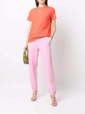 MSGM Logo-print Track Pants - Pink