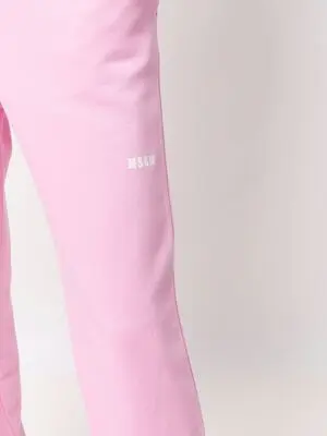 MSGM Logo-print Track Pants - Pink