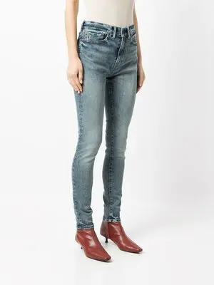 Ralph Lauren High-waisted Skinny Jeans - Blue