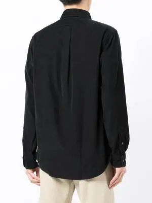 Polo Ralph Lauren Embroidered-logo Cotton Shirt - Blue