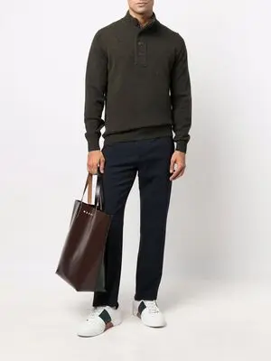 Barbour Funnel-neck Wool Jumper