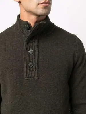 Barbour Funnel-neck Wool Jumper