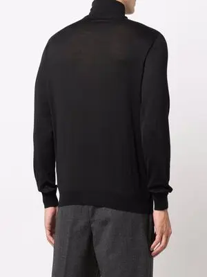 Malo Roll-neck Jumper - Black