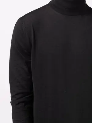 Malo Roll-neck Jumper - Black