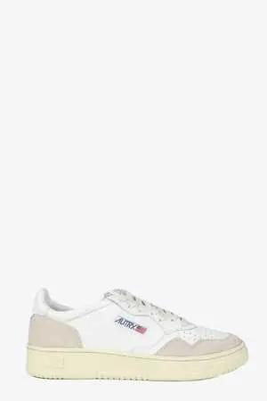 AUTRY 01 Low Leat/suede Leather Low Top Sneaker Medalist