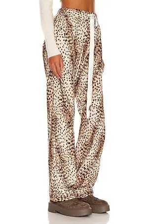 R13 Slouchy Pj Pant In Brown