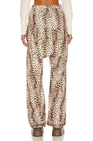 R13 Slouchy Pj Pant In Brown