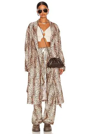 R13 Slouchy Pj Pant In Brown
