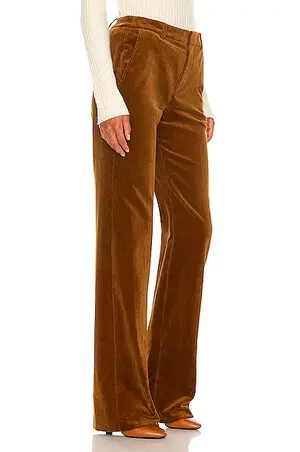 Saint Laurent Corduroy Pant In Brown