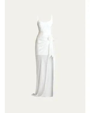 Cinq À Sept Marian Sleeveless Gown - Ivory