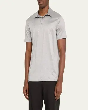 Giorgio Armani Solid Jersey Polo Shirt