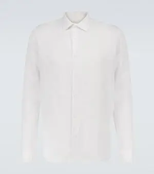 Orlebar Brown Giles Linen Long-sleeved Shirt - White