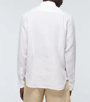 Orlebar Brown Giles Linen Long-sleeved Shirt - White