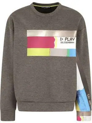 Dolce & Gabbana Graphic-print Sweatshirt - Grey