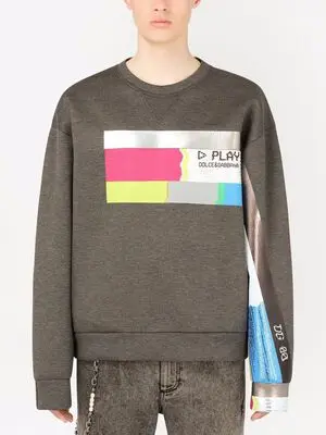 Dolce & Gabbana Graphic-print Sweatshirt - Grey