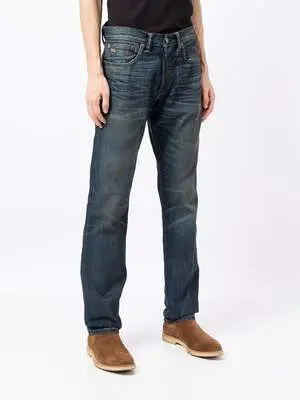 Ralph Lauren Whiskering Effect Jeans - Blue