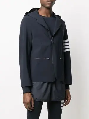Thom Browne Half-zip Hooded Performance Jacket