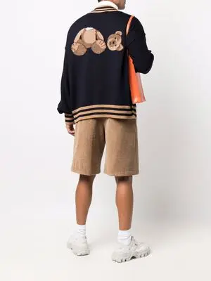 Palm Angels Bear Motif Cardigan - Blue