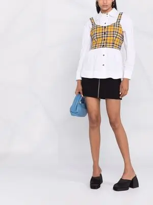 Maje Plaid-check Top