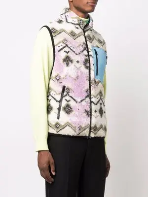 MSGM Reversible Zipped Gilet - Neutrals