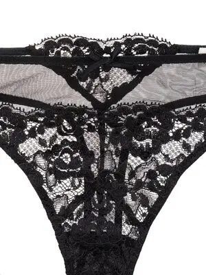 FLEUR DU MAL Foxy Lace Thong
