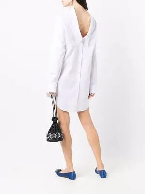 Viktor & Rolf Long Sleeve Shirt Dress With Rear Button Fastening