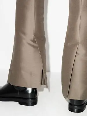 LOW CLASSIC High-rise Slim-fit Trousers - Green